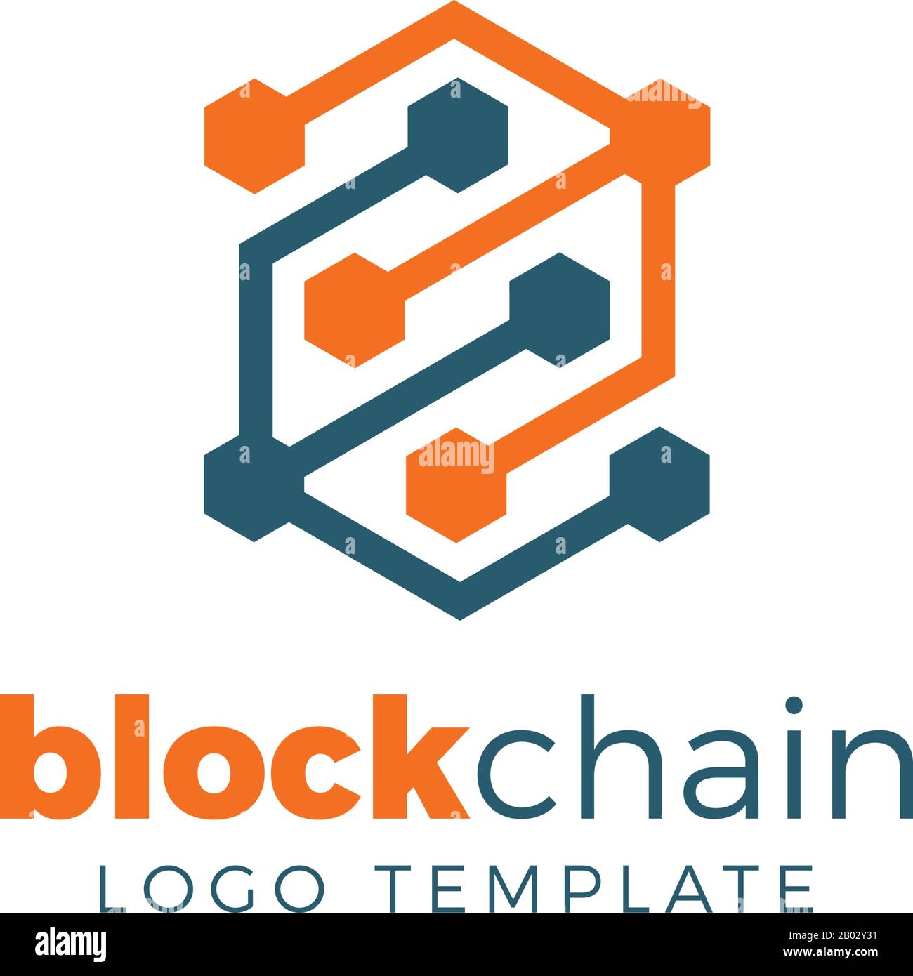 Blockchain & Crypto Currency Vector Logo Template Stock Vector Image ...