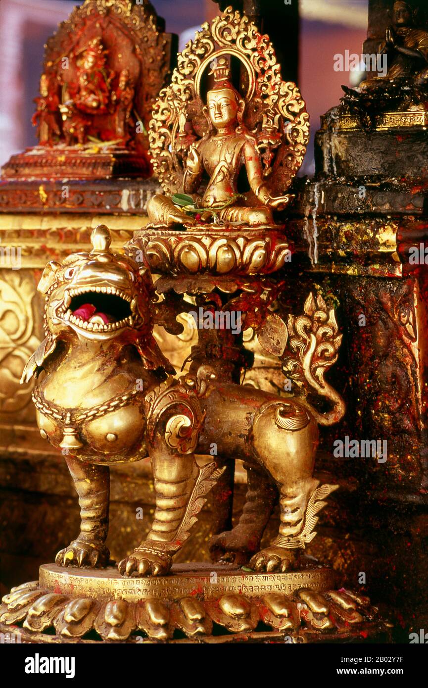 The Hiranyavarna Mahavihara, or Golden Temple, is one of the Kathmandu ...