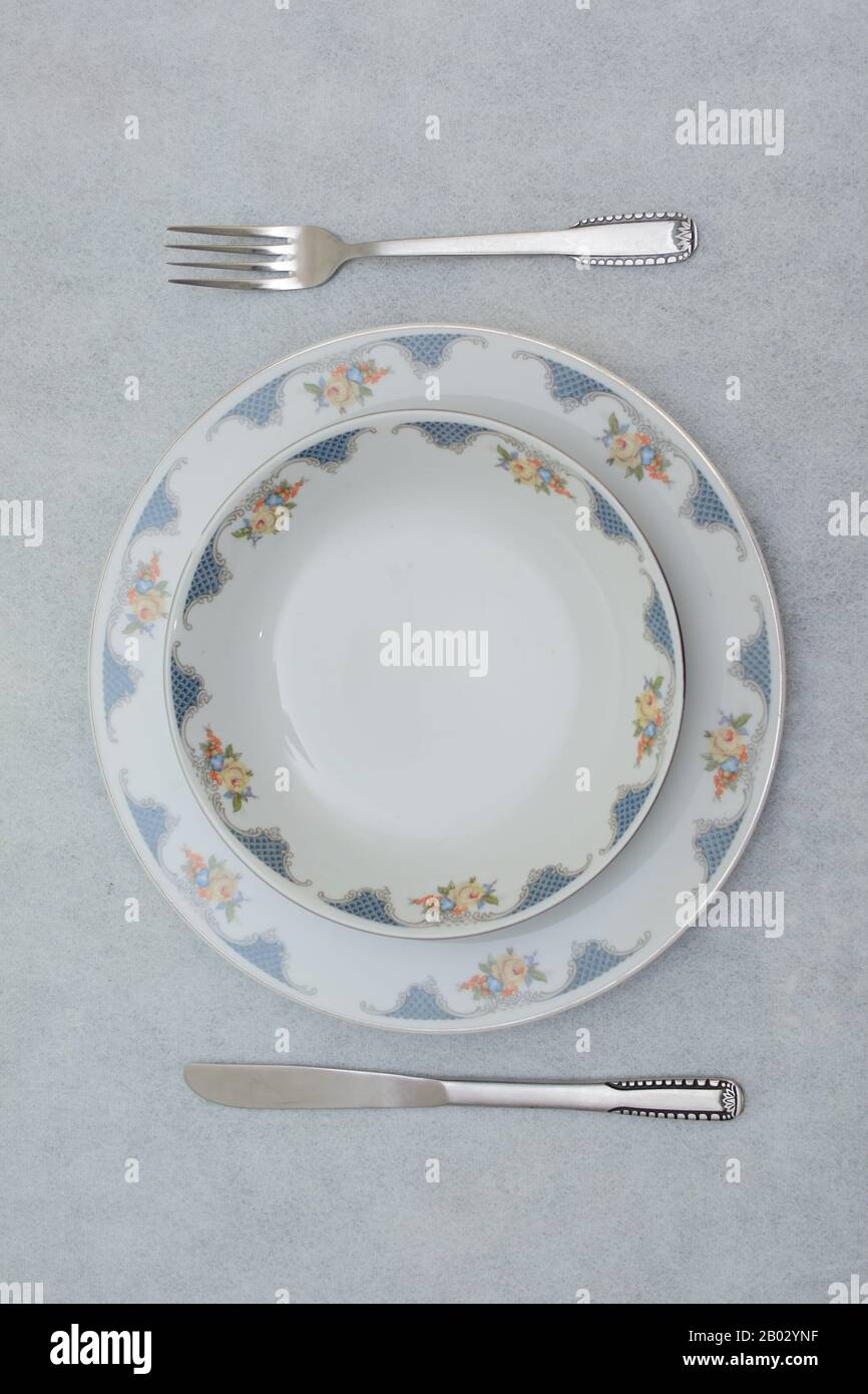 Mock up / design set of elegant and traditional colorful white and blue ...