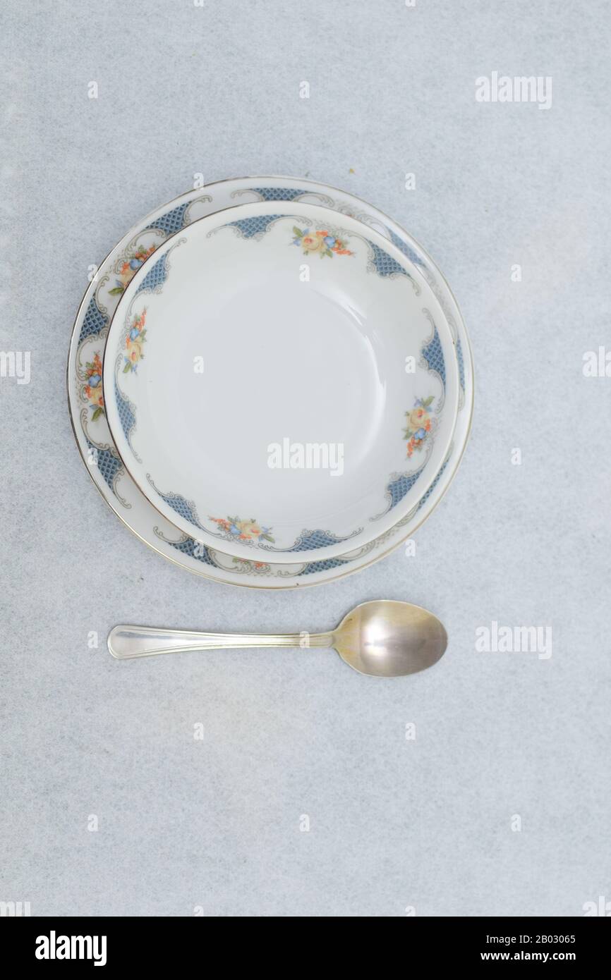 Mock up / design set of elegant and traditional colorful white and blue ...