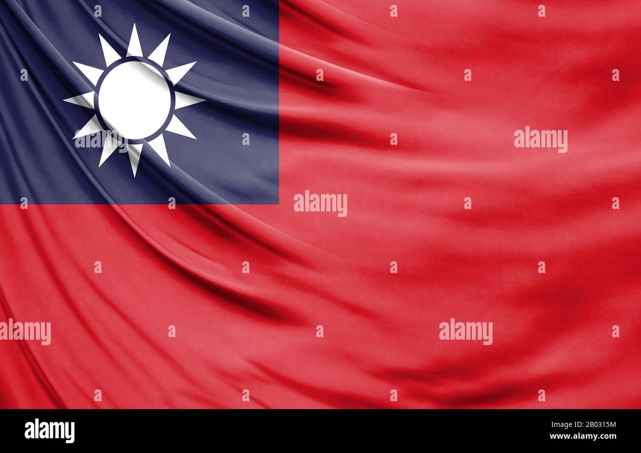 Taiwan silk flag hi-res stock photography and images - Alamy