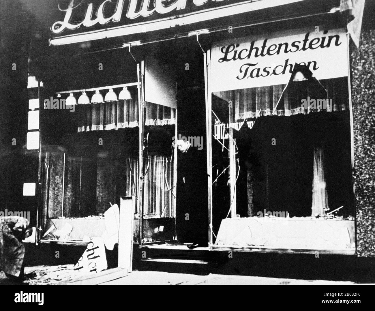 Kristallnacht or 'Crystal Night', also referred to as the Night of ...