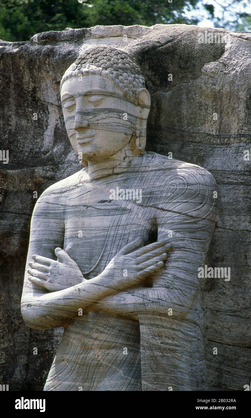 Gal Vihara, a Buddhist rock temple, was constructed in the 12th century ...