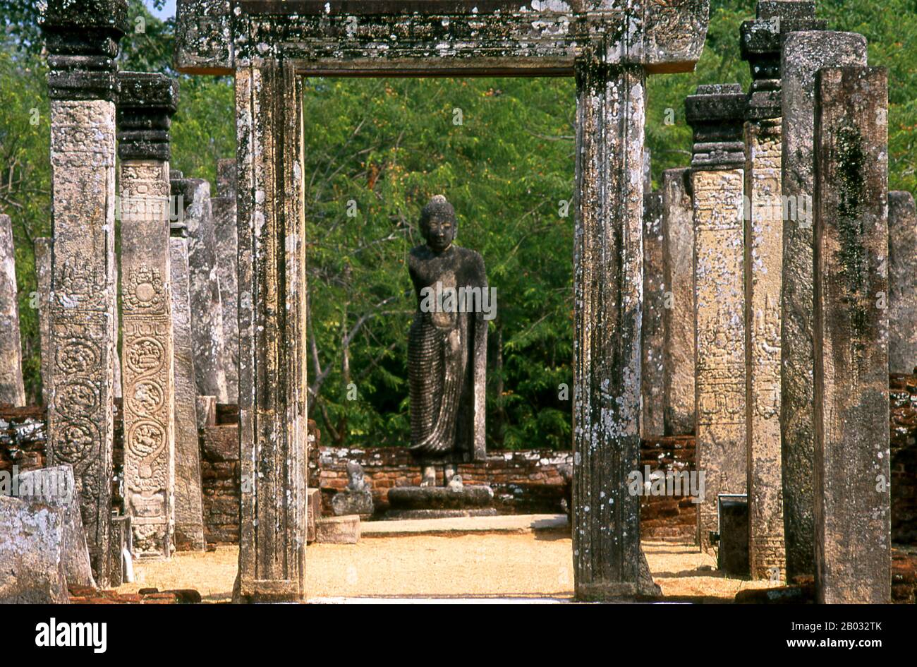 Atadage, an ancient relic shrine was built by King Vijayabahu I (r ...