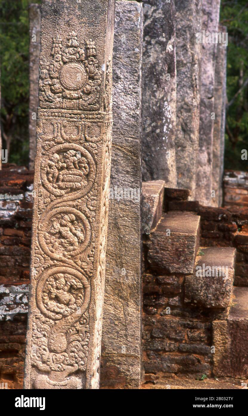 Atadage, an ancient relic shrine was built by King Vijayabahu I (r ...