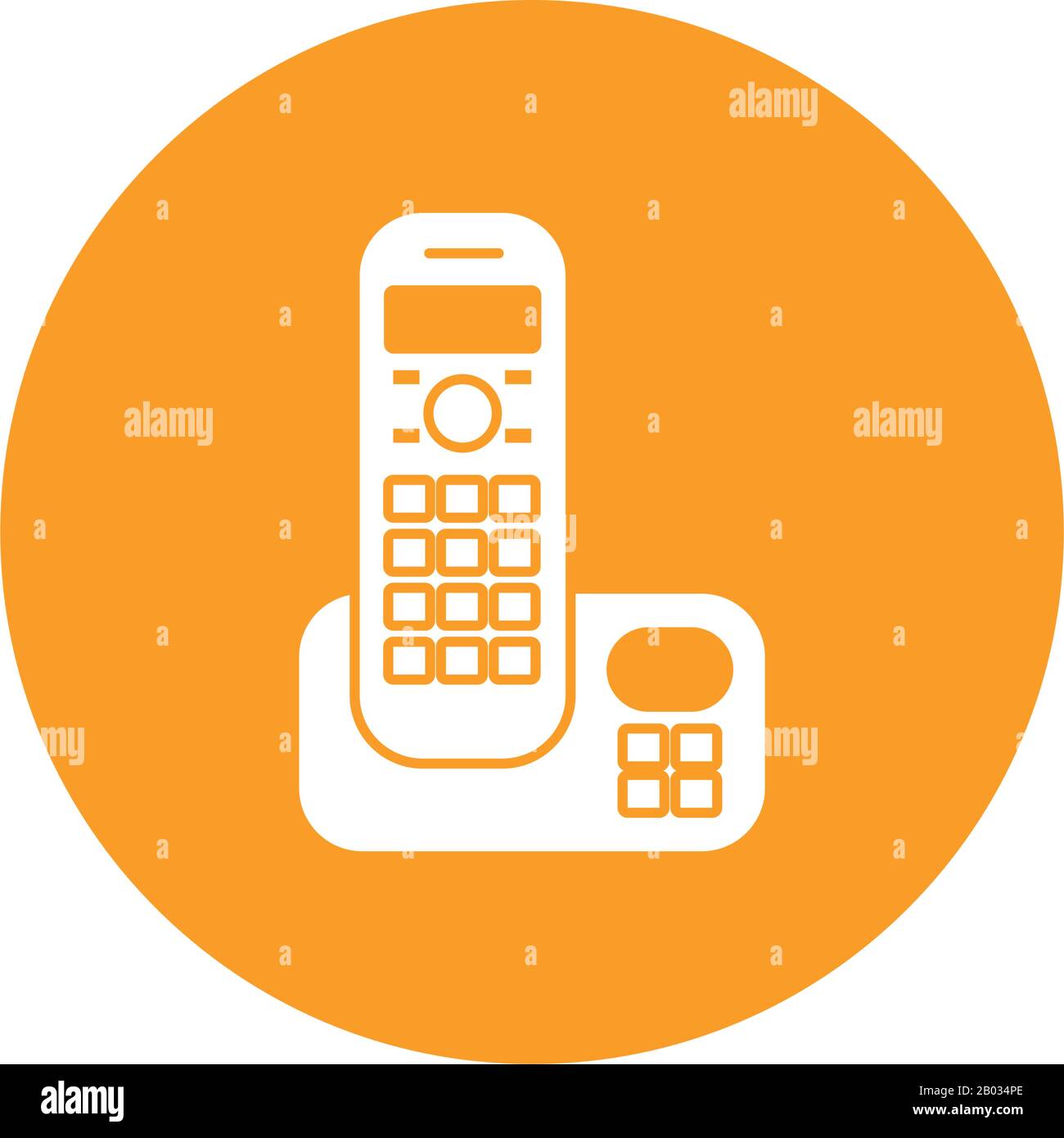 Phone block style icon design, Call telephone communication hotel ...