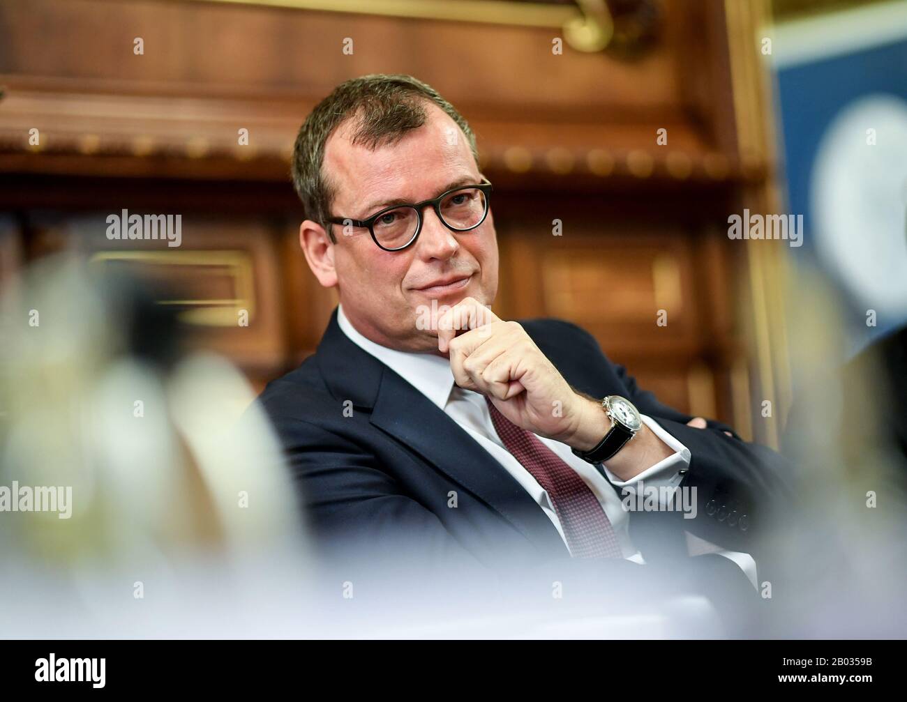 18 February 2020, Berlin: Gerald Haug, climate researcher, informs ...