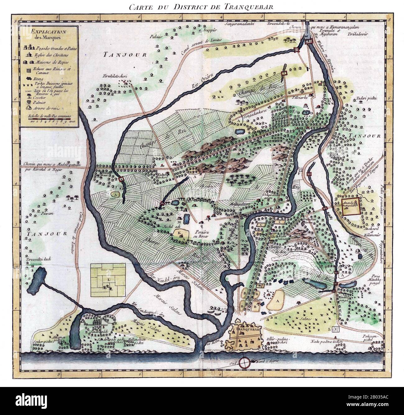 India map 18th century Cut Out Stock Images & Pictures - Alamy
