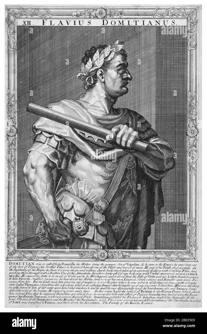 Third and last emperor of the Flavian dynasty, Domitian (51-96 CE) was ...