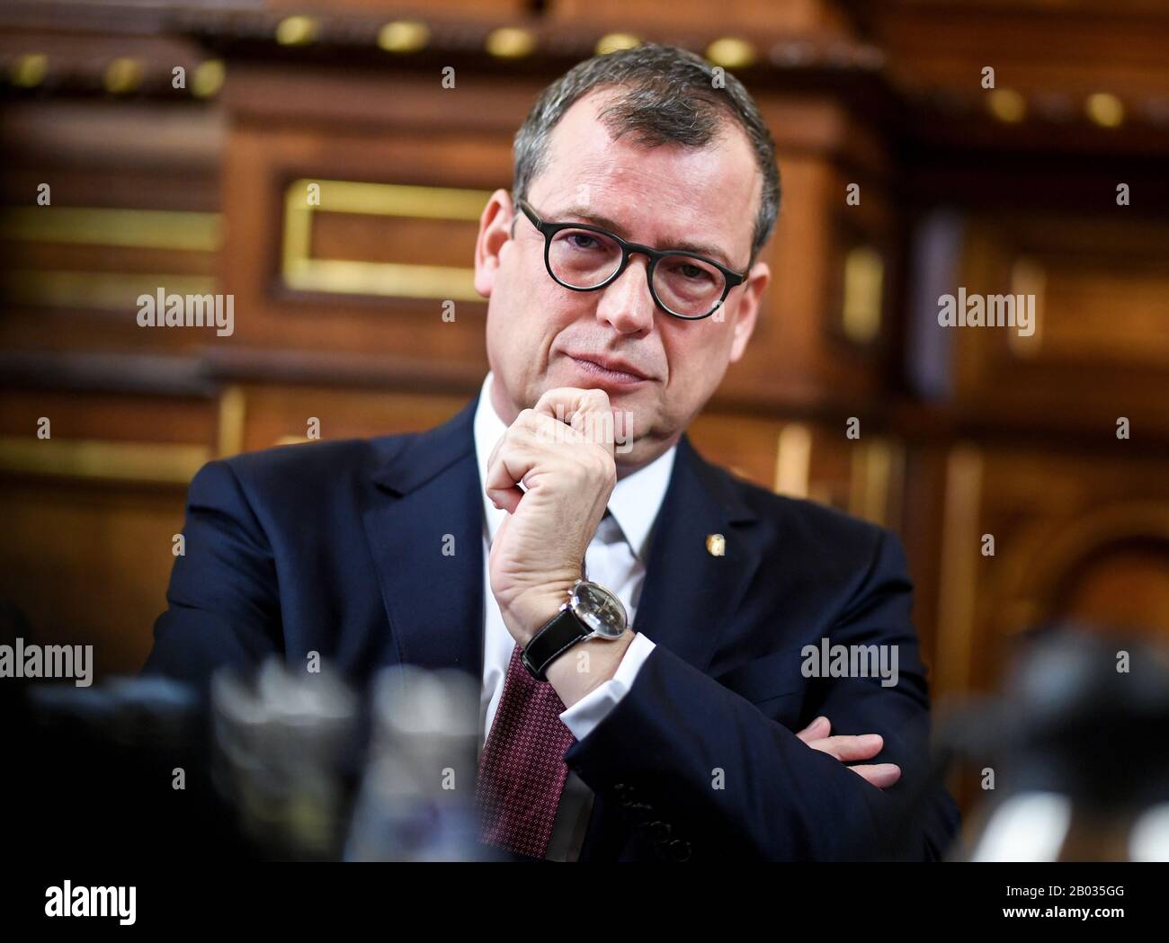 18 February 2020, Berlin: Gerald Haug, climate researcher, informs ...