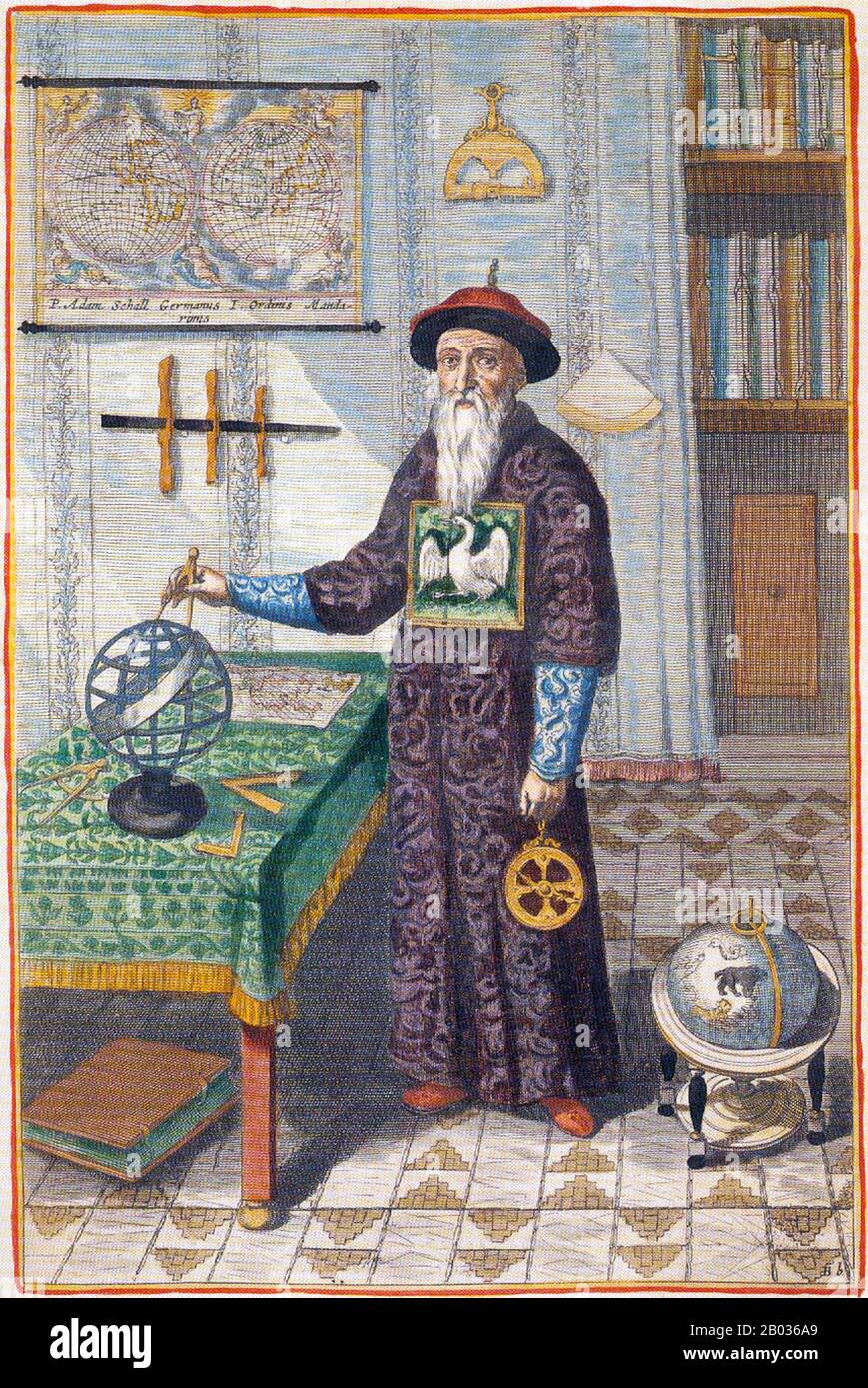 Johann Adam Schall von Bell, Chinese name Tang Ruowang (May 1, 1592 ...