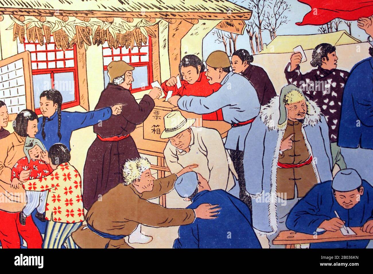 Nian hua or New Year prints are bold and colourful Chinese woodblock ...