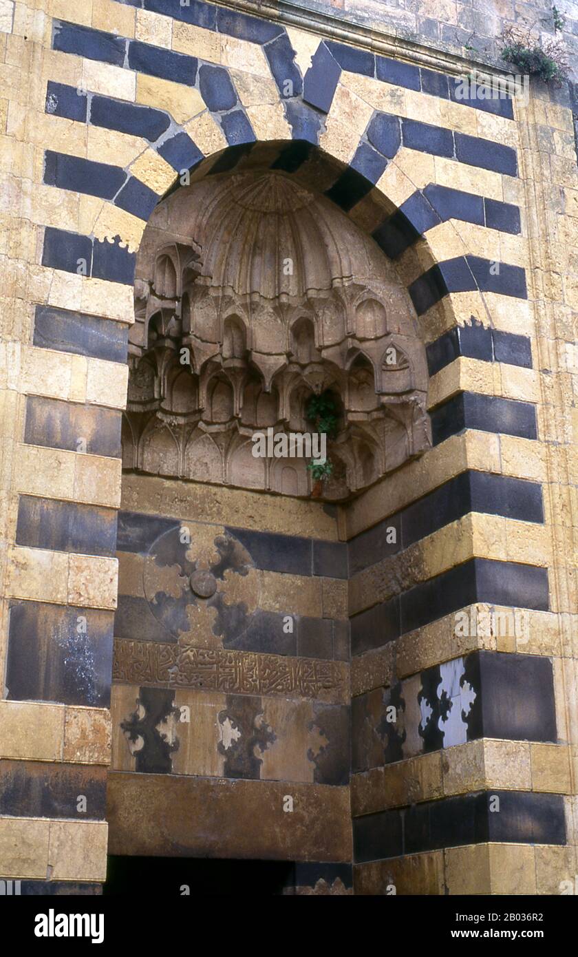 The Citadel of Aleppo is a large medieval fortified palace in the ...