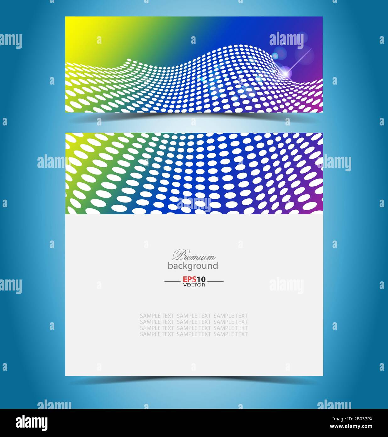 Virtual vector presentation gallery for creative needs Stock Vector ...