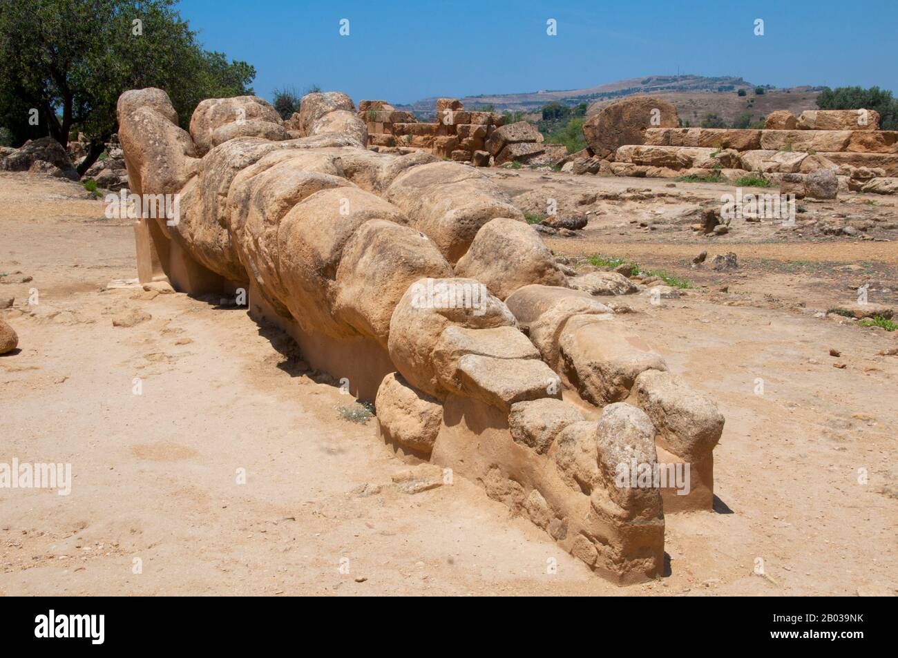 Temple Of Olympian Zeus Agrigento Stock Photos & Temple Of Olympian ...