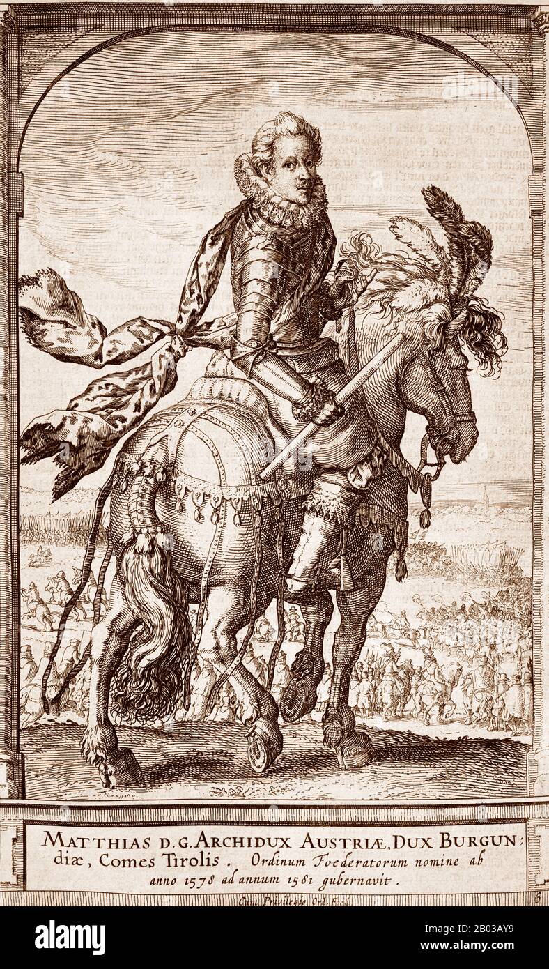 Matthias (1557-1619) was the son of Emperor Maximilian II and younger ...