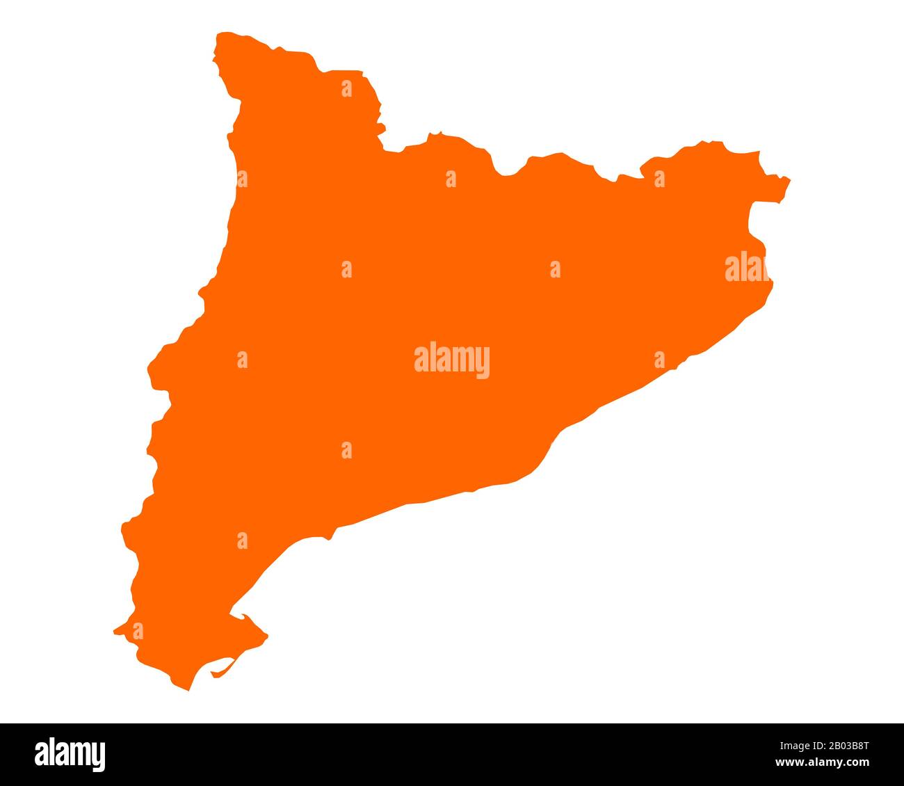 Map of Catalonia Stock Photo - Alamy
