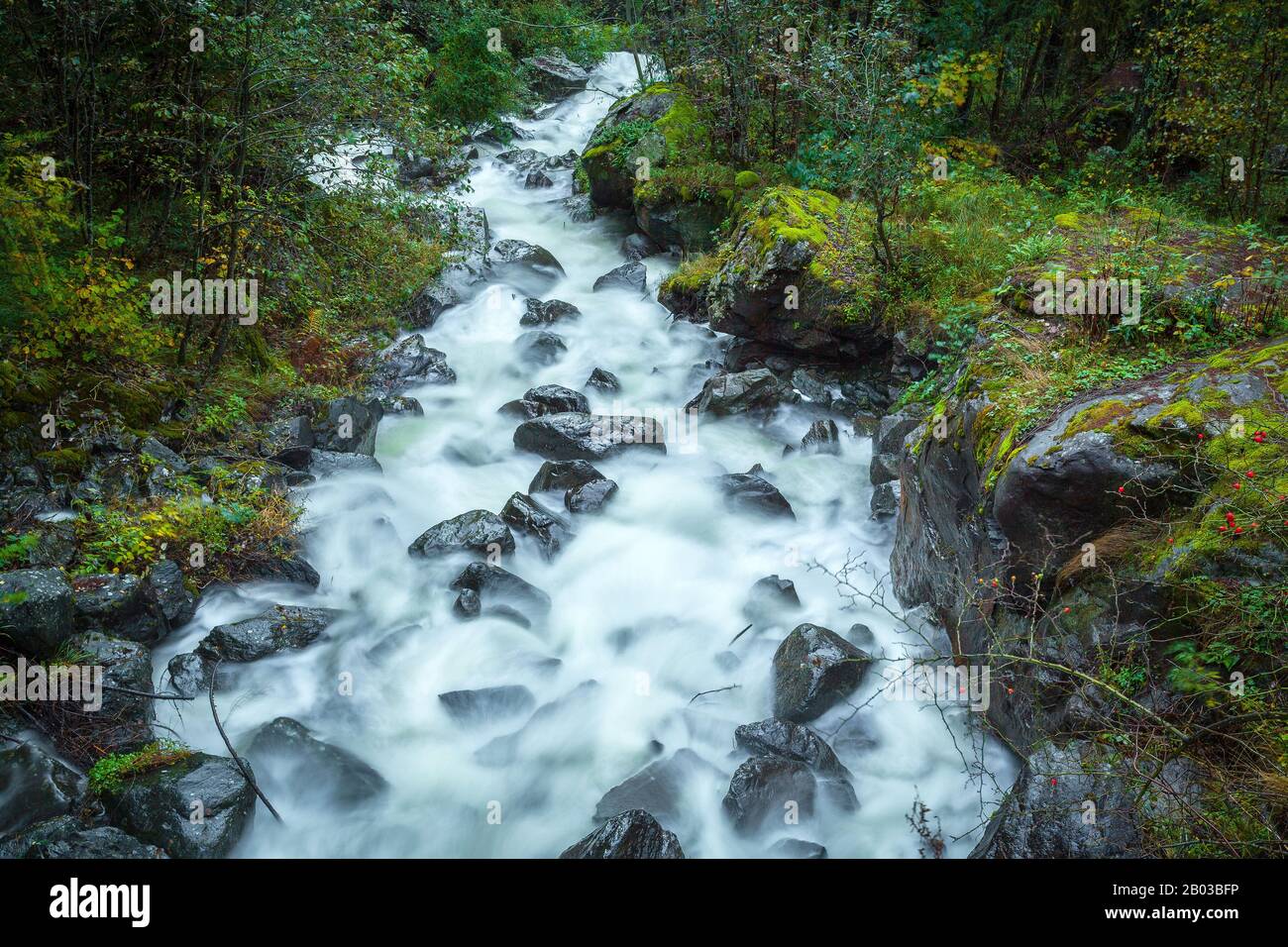 Mountain stream small waterfalls hi-res stock photography and images ...