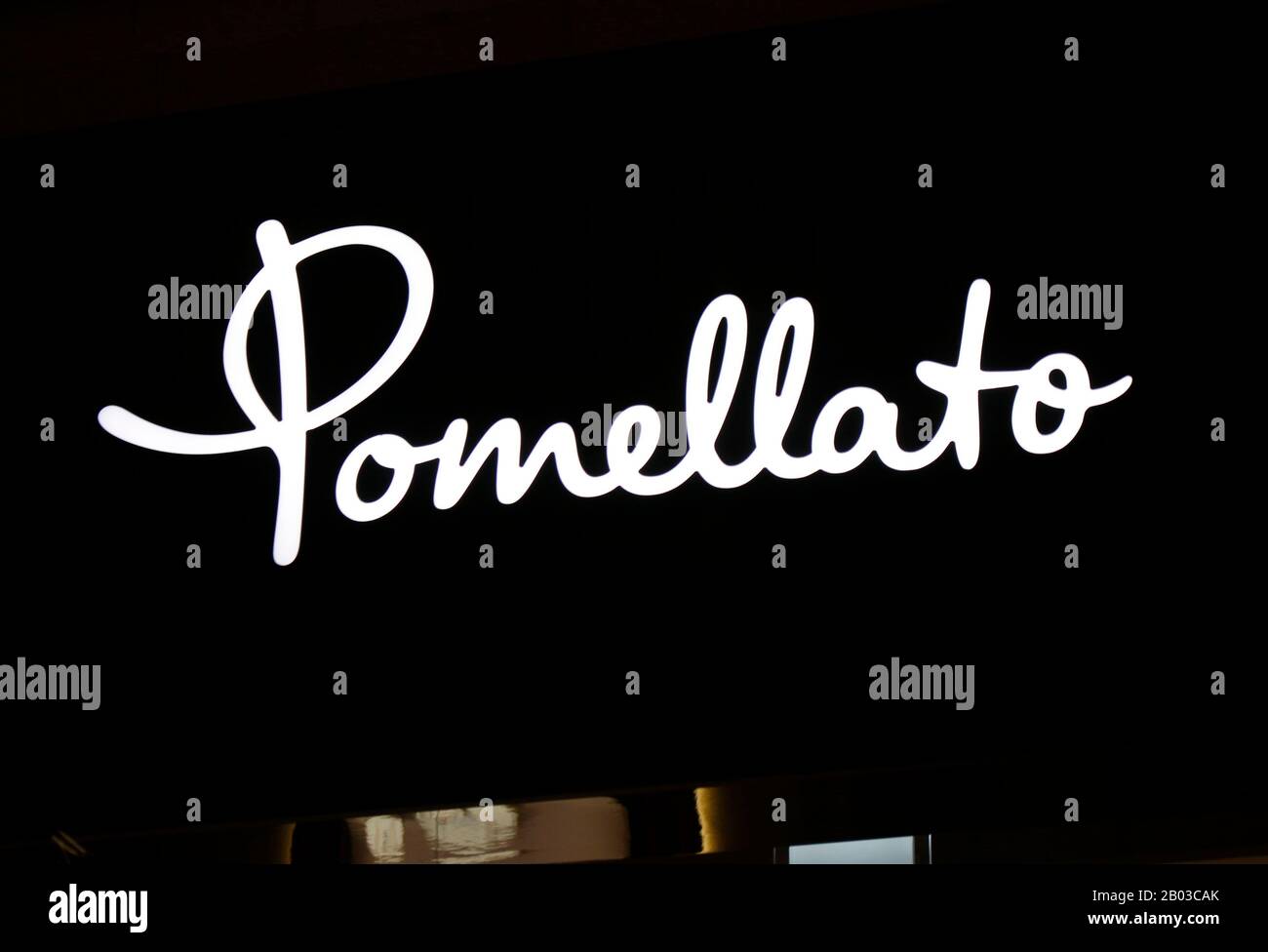 das Logo der Marke/ the logo of the brand "Pomellato", Wien ...