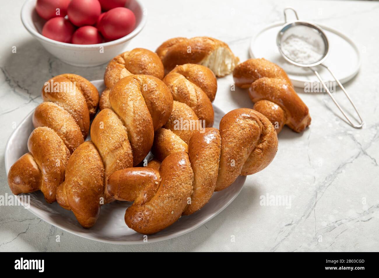 Greek easter buns. Greek Easter. Italian Easter. Traditional easter ...