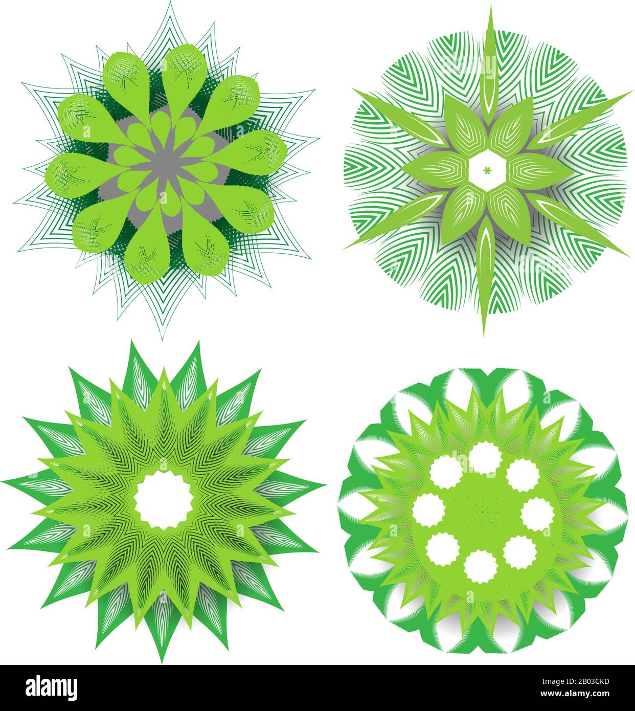 Abstract colorful decorative elements collection Stock Vector Image ...