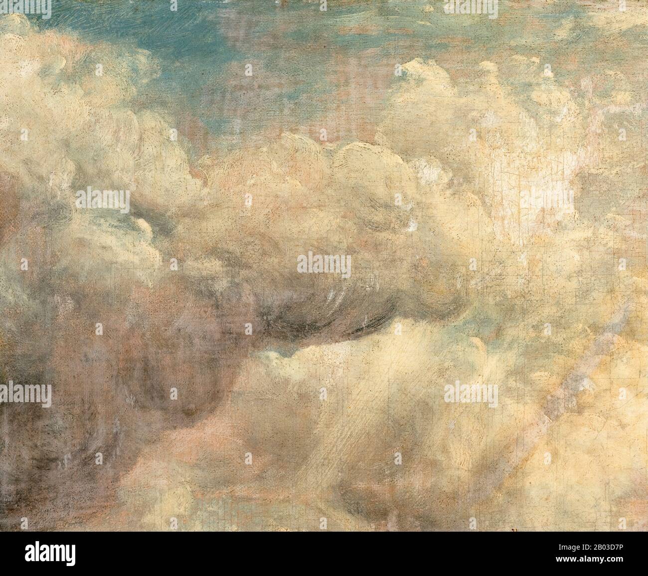 John Constable, Cloud study, painting, circa 1821 Stock Photo - Alamy
