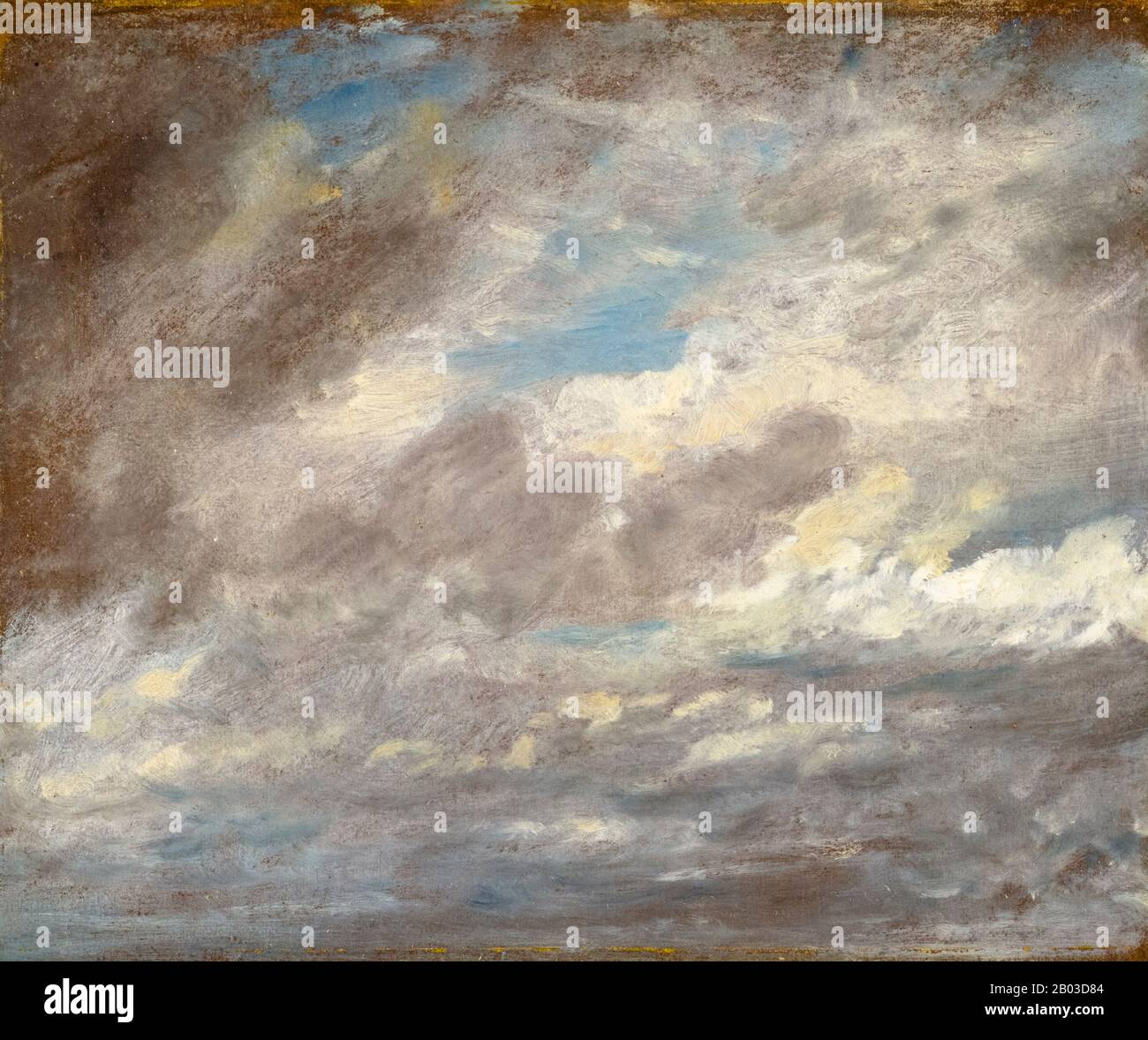John Constable, Cloud study (Wild Cloud Study), painting, circa 1821 Stock Photo - Alamy