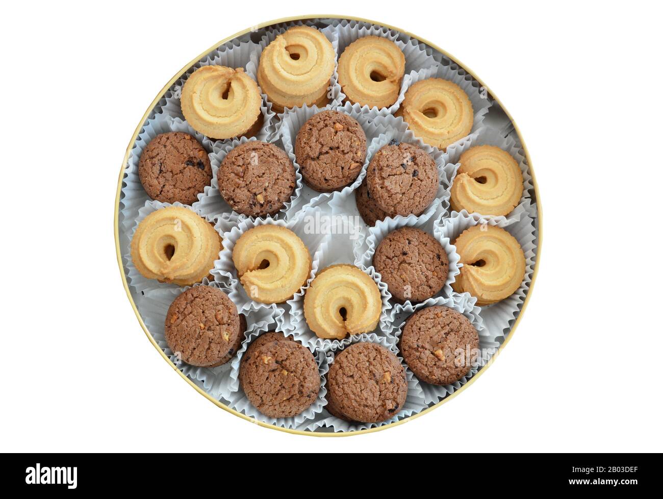 Biscuits tin box Cut Out Stock Images & Pictures - Alamy