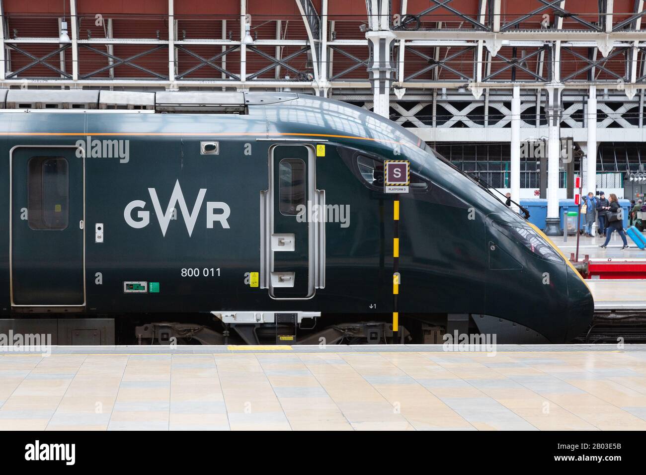 GWR train at Paddington Station, mainline terminus of the Great Western ...