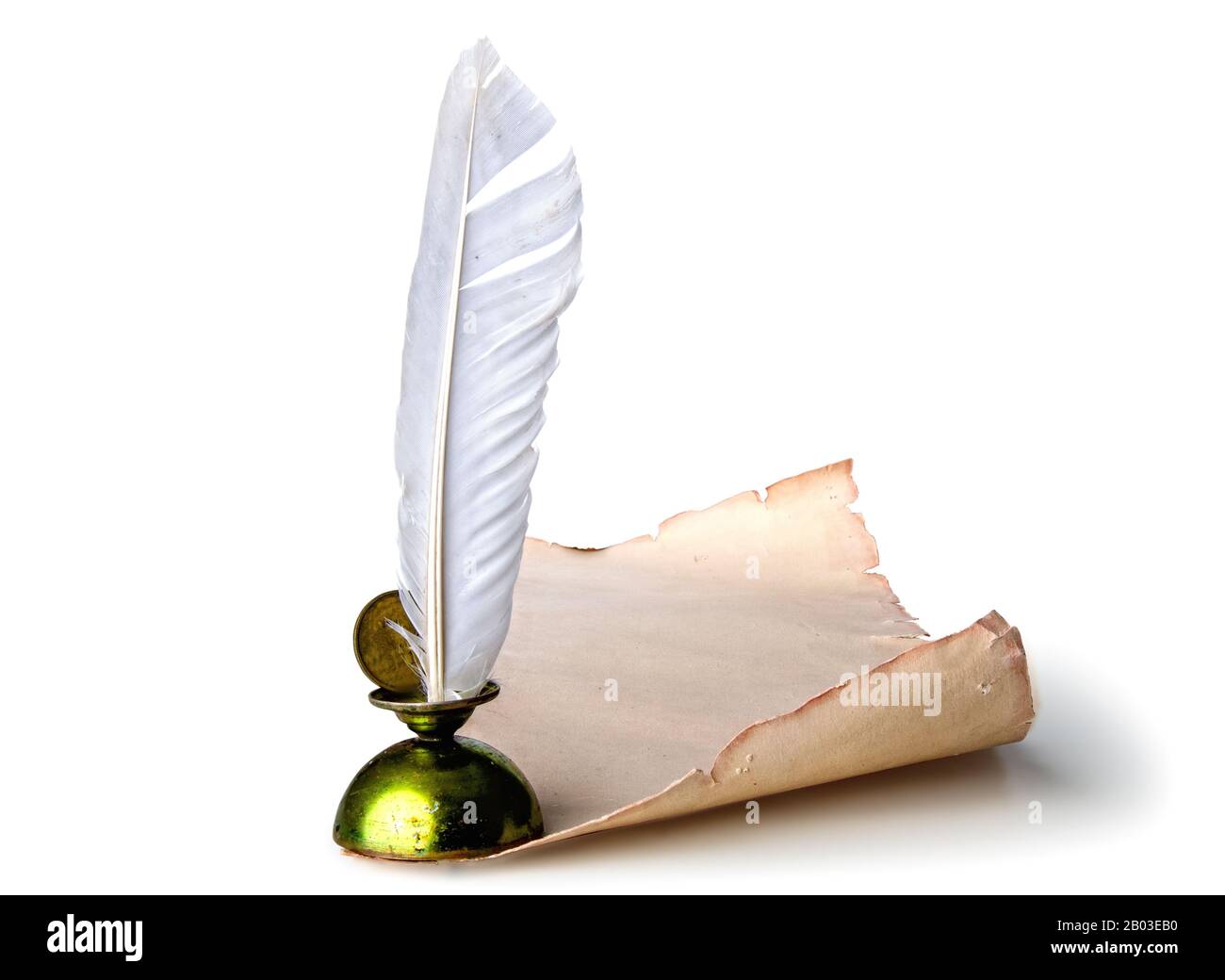 feather old roll Stock Photo - Alamy