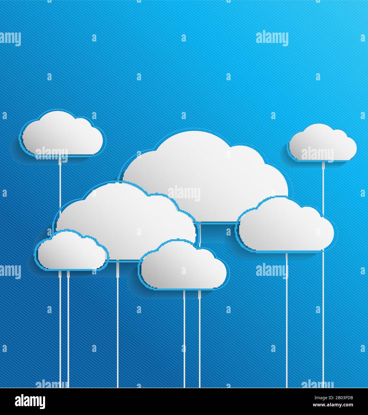 Elegant cloud background template for creative design Stock Vector ...