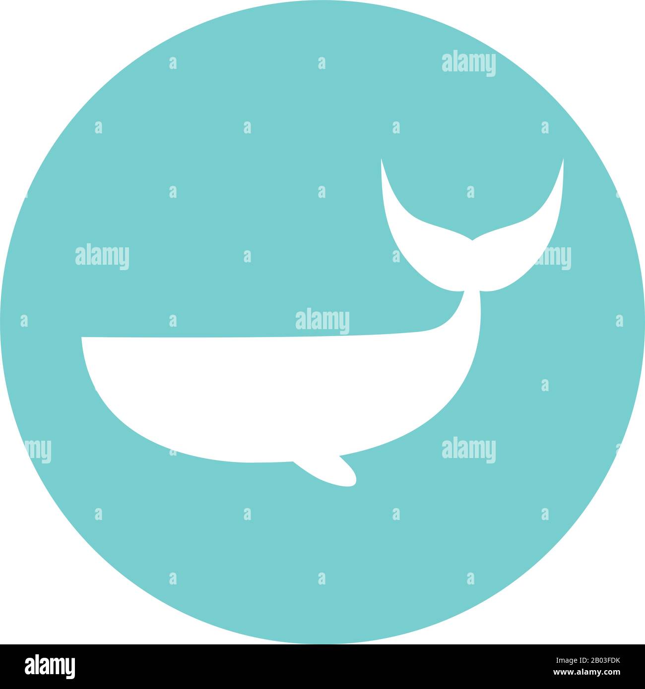Isolated whale block style icon vector design Stock Vector Image & Art ...