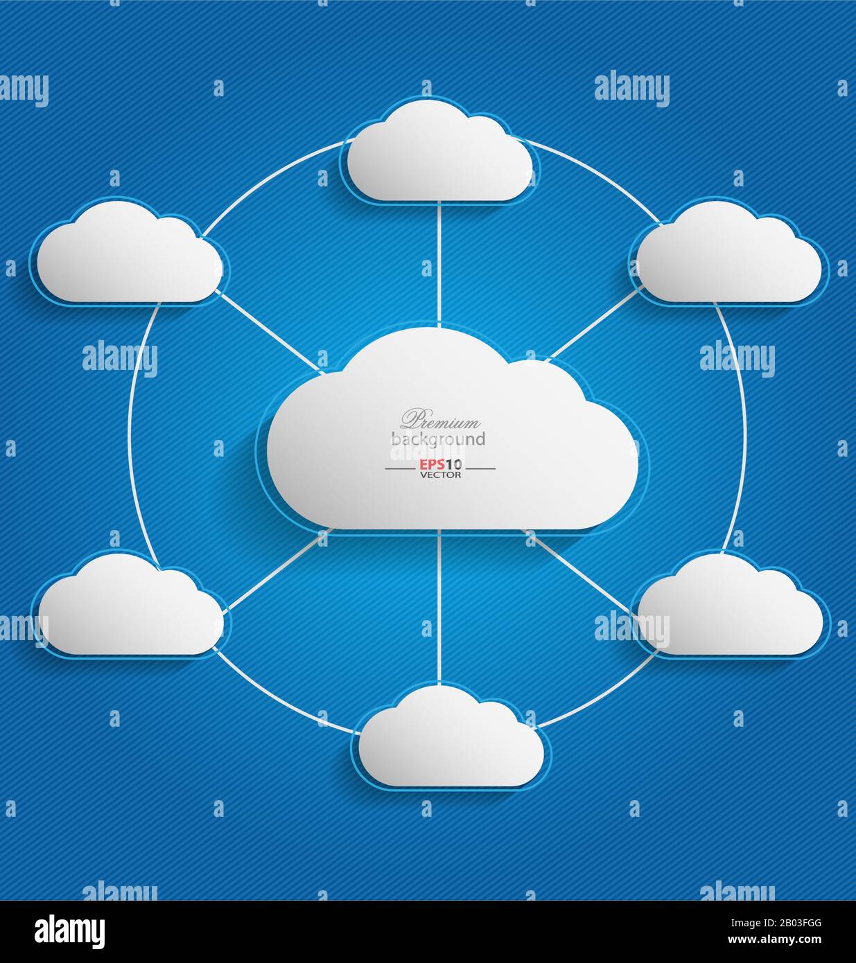 Elegant cloud background template for creative design Stock Vector ...