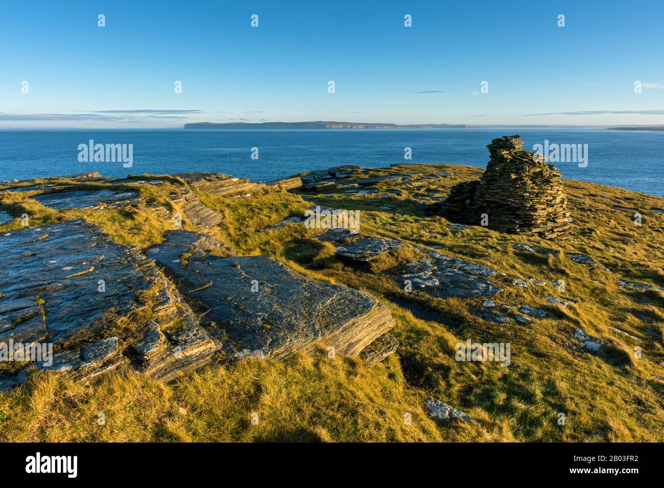 Dunnet Head from the cairn at Holborn Head, Scrabster, near Thurso ...
