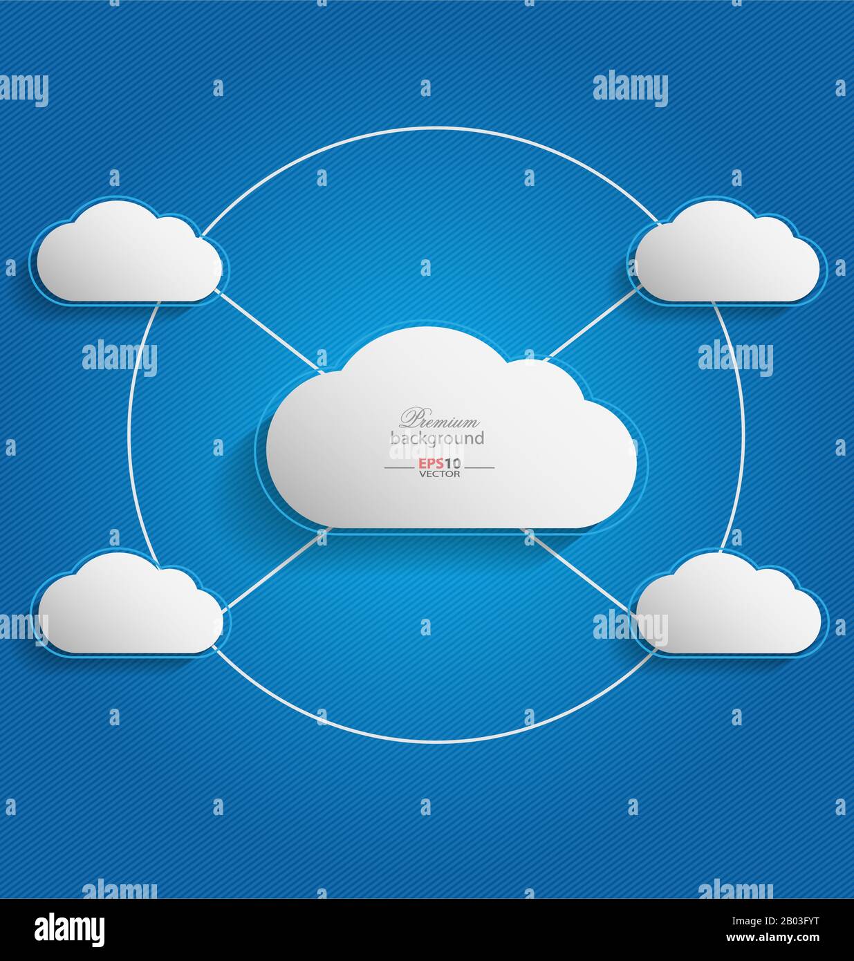 Elegant cloud background template for creative design Stock Vector ...