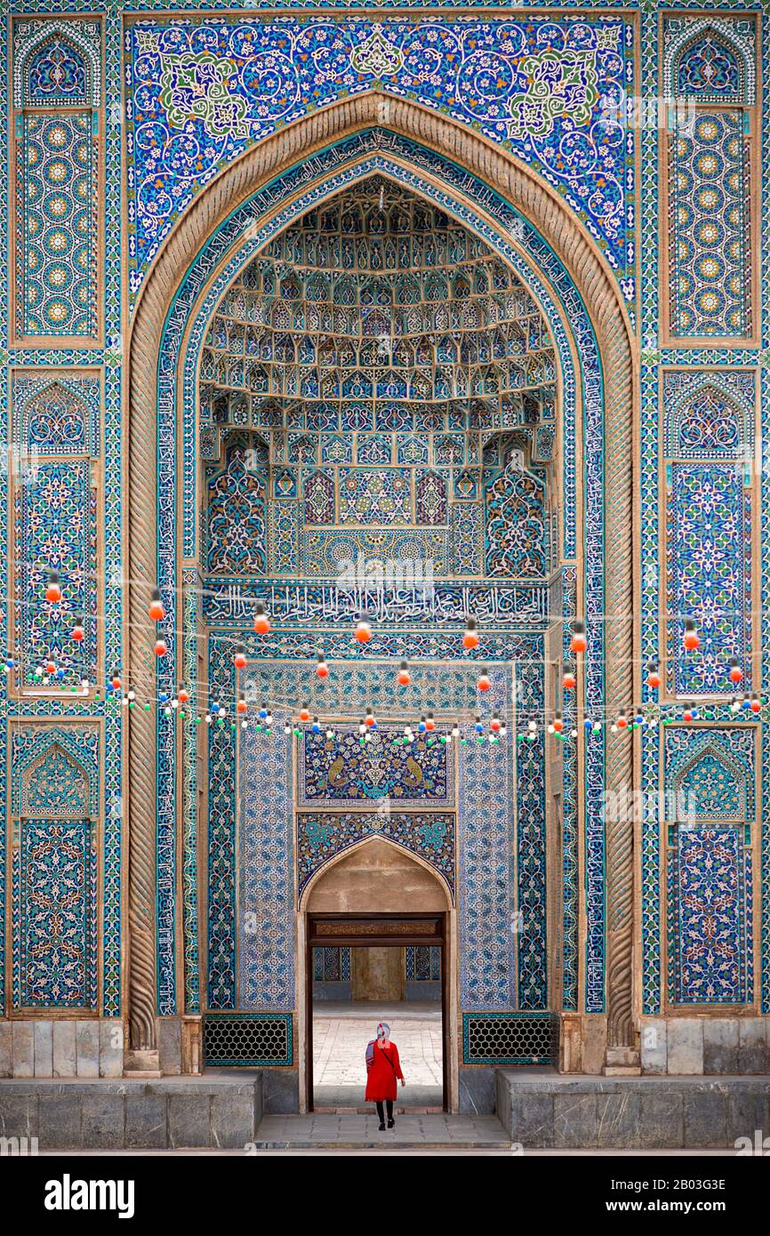 Friday Mosque known also as Jameh Masjid in Kerman, Iran Stock Photo ...