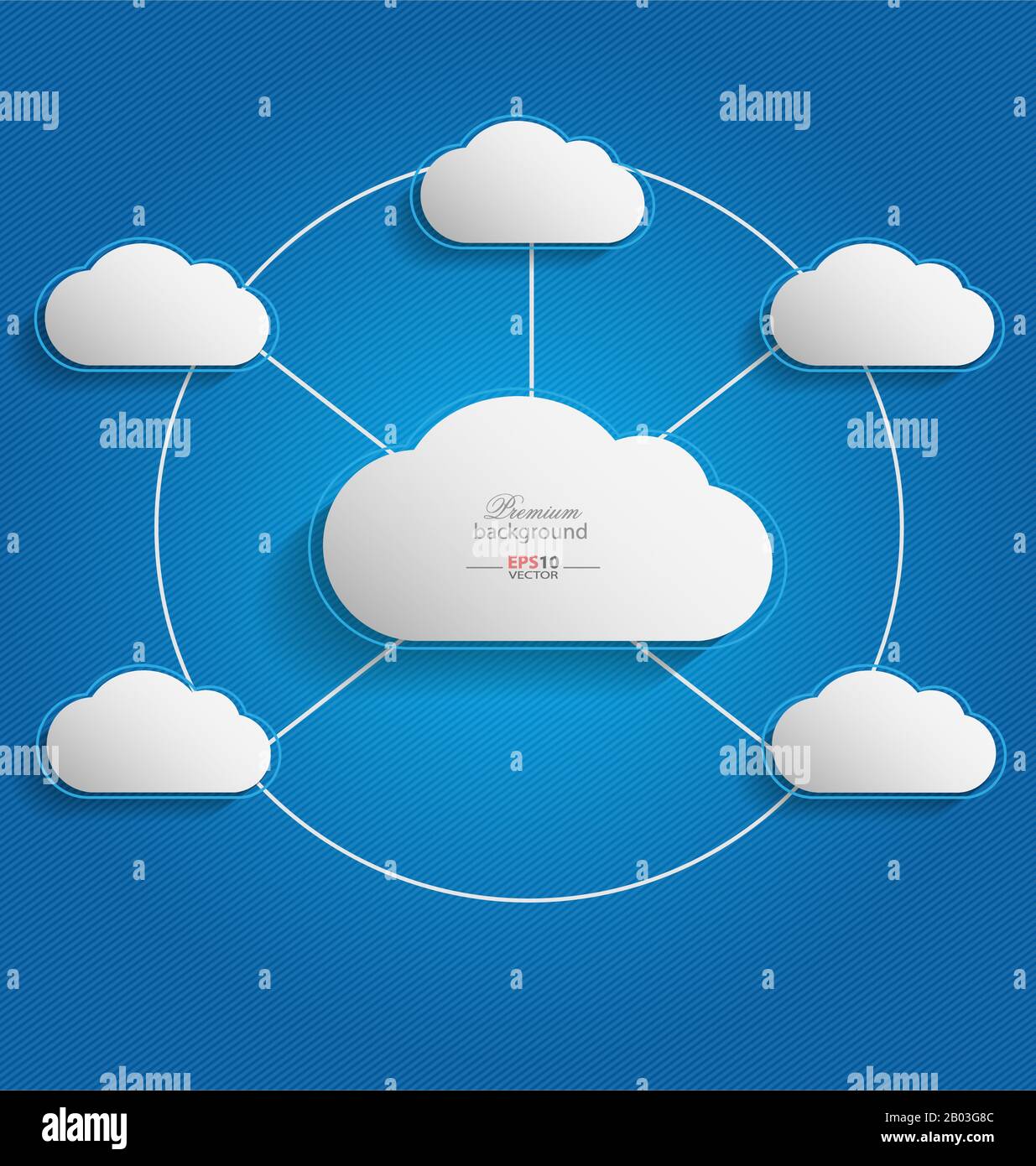 Elegant cloud background template for creative design Stock Vector ...