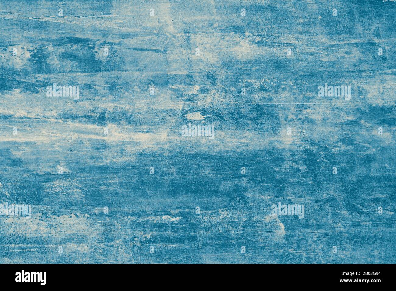 Blue abstract background, texture of watercolor. Grunge painted surface ...