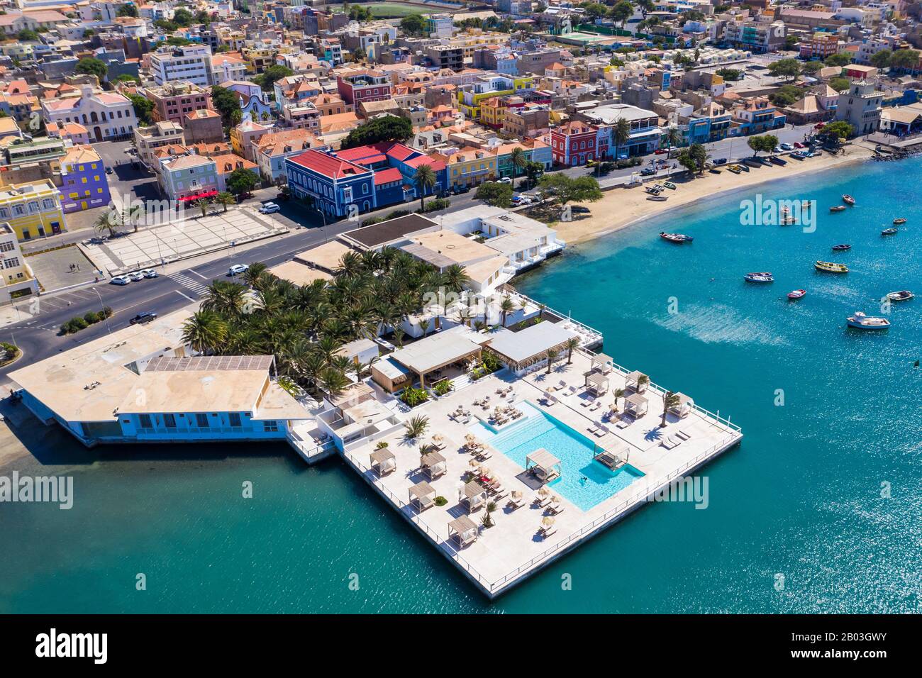 Aerial view laginha beach hi-res stock photography and images - Alamy