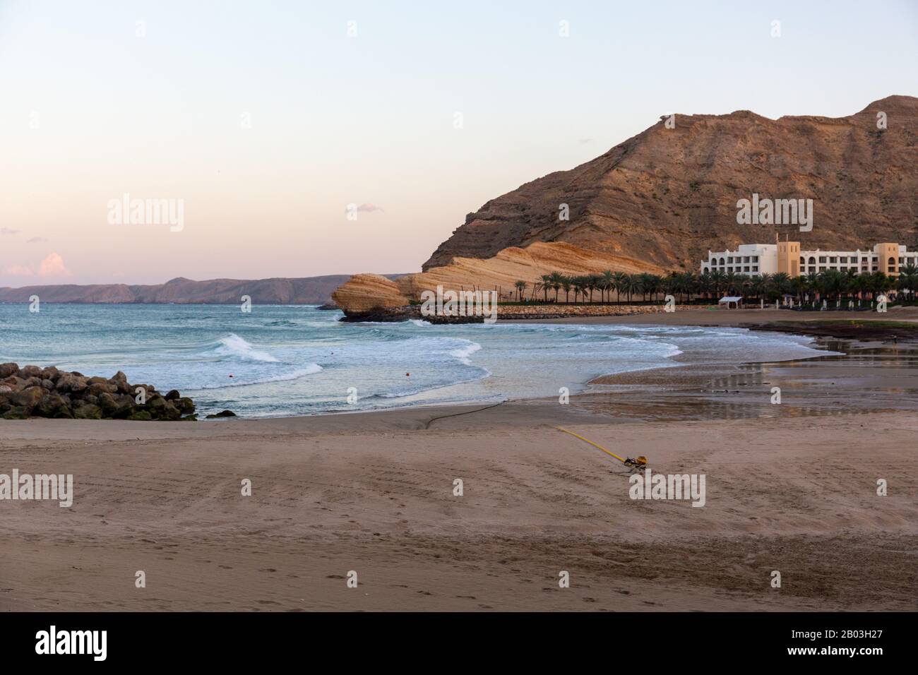 Beach at The Shangri La Resort, Oman Stock Photo - Alamy