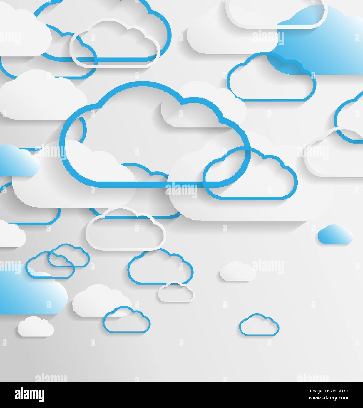 Elegant cloud background template for creative design Stock Vector ...