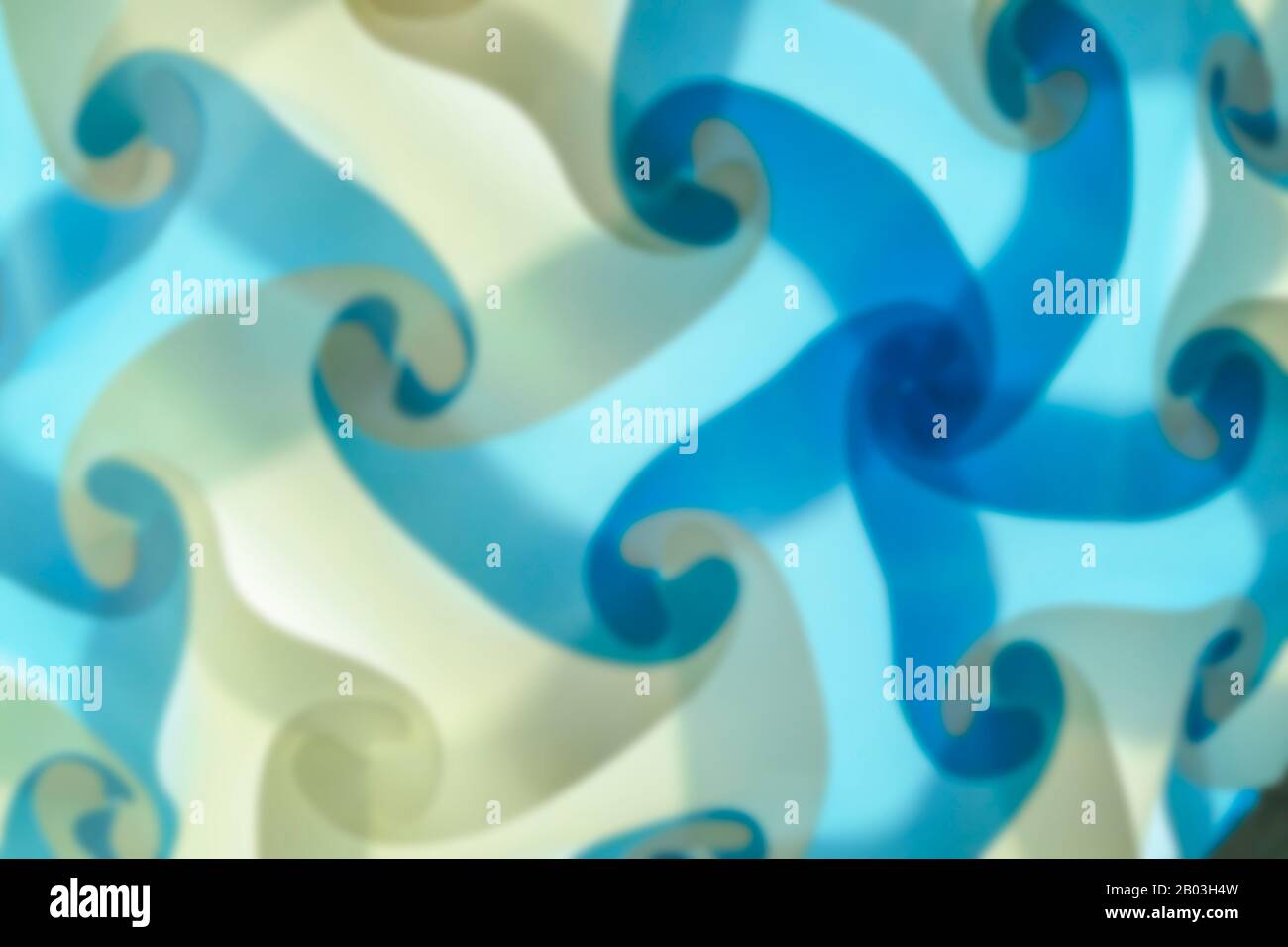 abstract background, blurred smooth geometric shapes, white and blue ...
