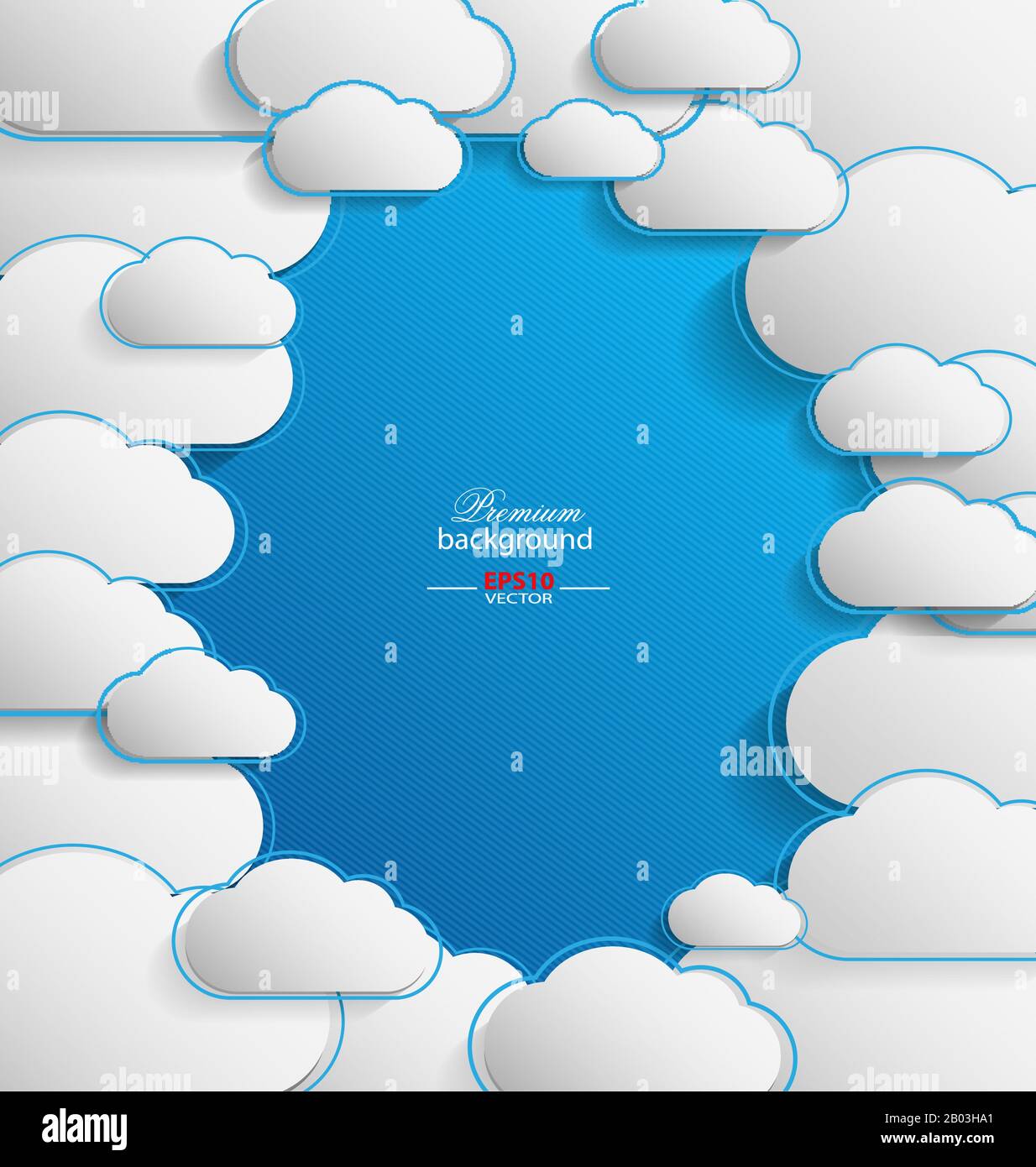 Elegant cloud background template for creative design Stock Vector ...