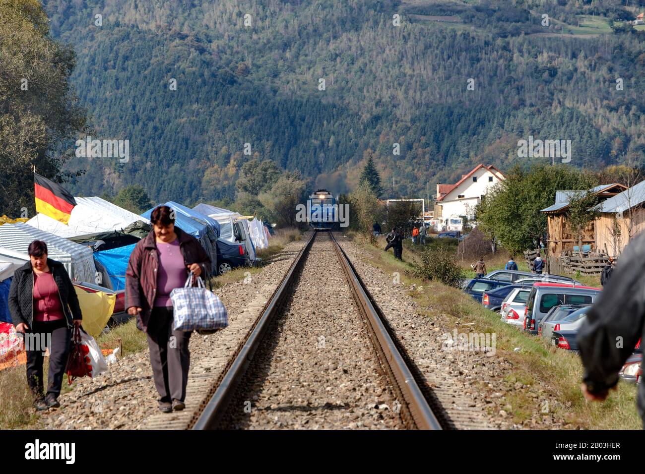 Approaching train hi-res stock photography and images - Alamy