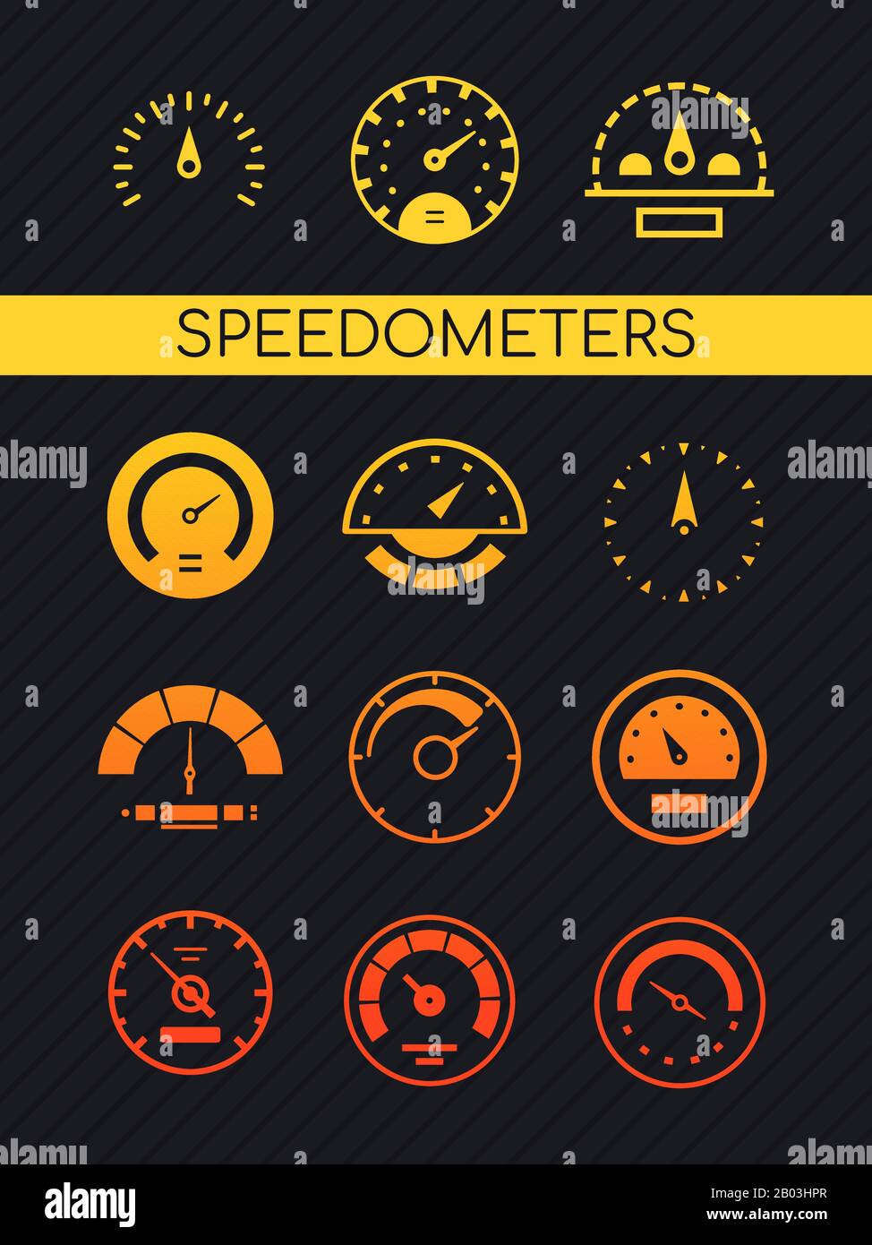 Velocity indicator Stock Vector Images - Alamy