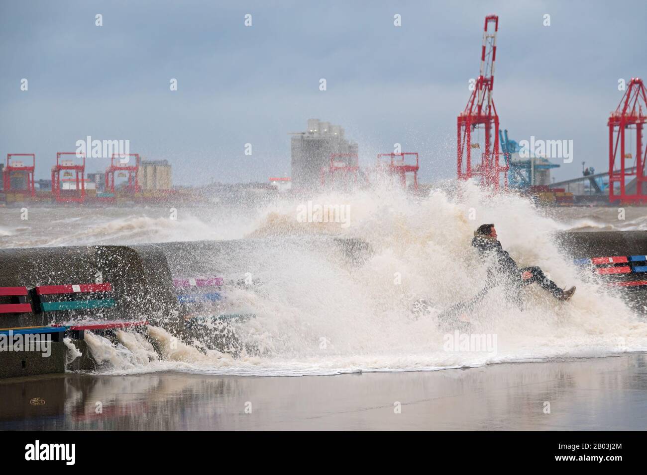 Series of before and after images of a young family getting too close ...