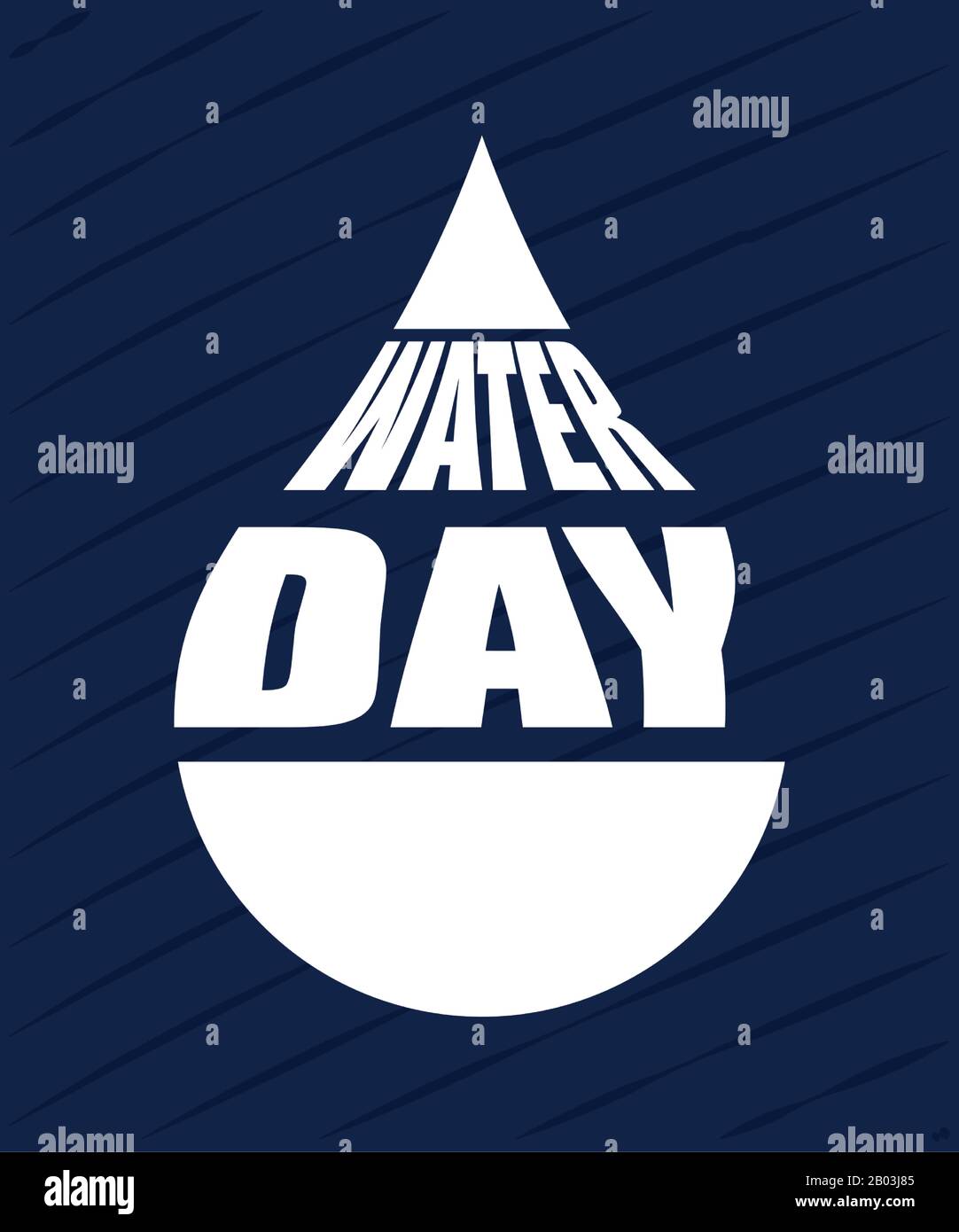 water day poster with drop Stock Vector Image & Art - Alamy