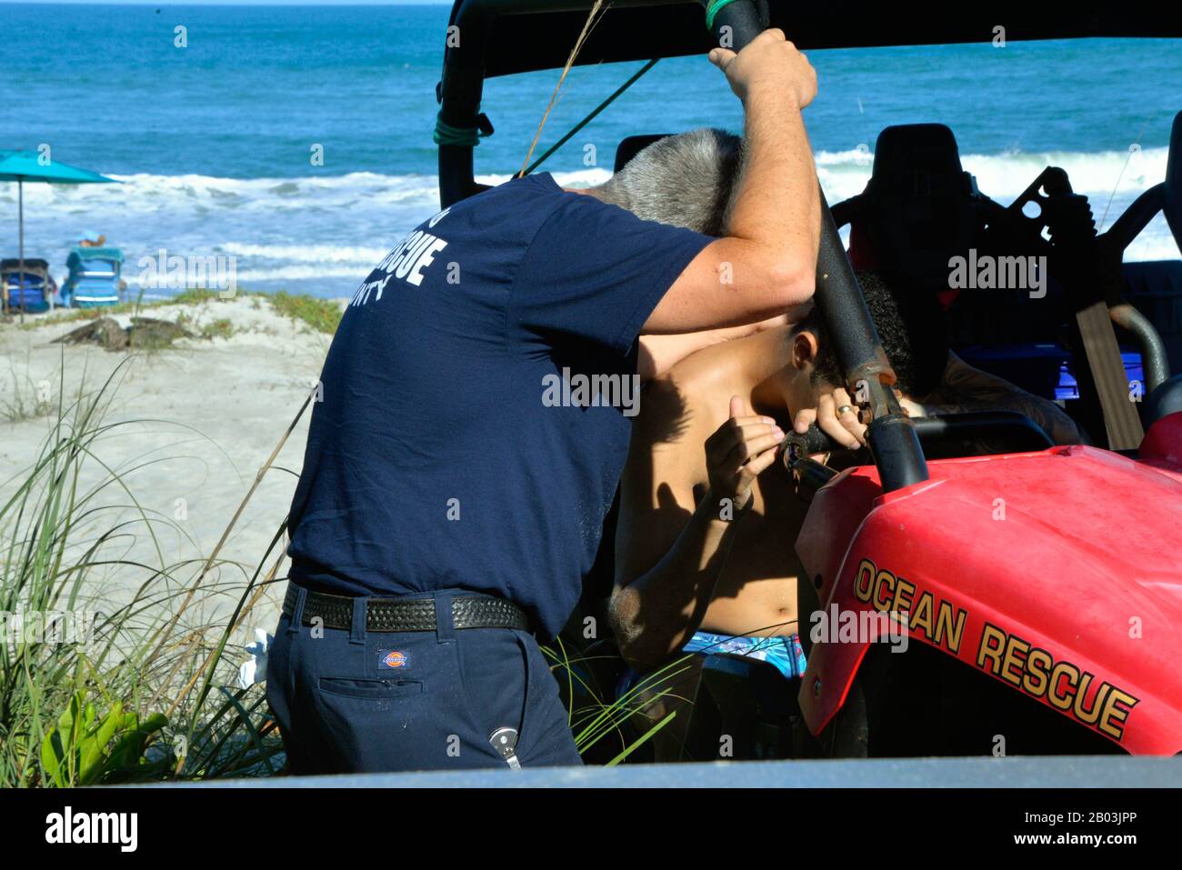 Rip currents ocean rescue melbourne beach hi-res stock photography and ...