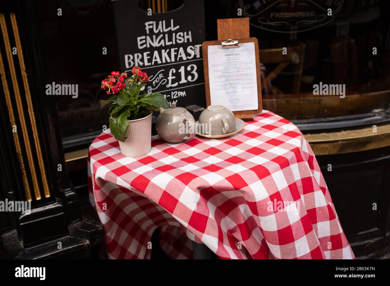 English breakfast menu hi-res stock photography and images - Alamy