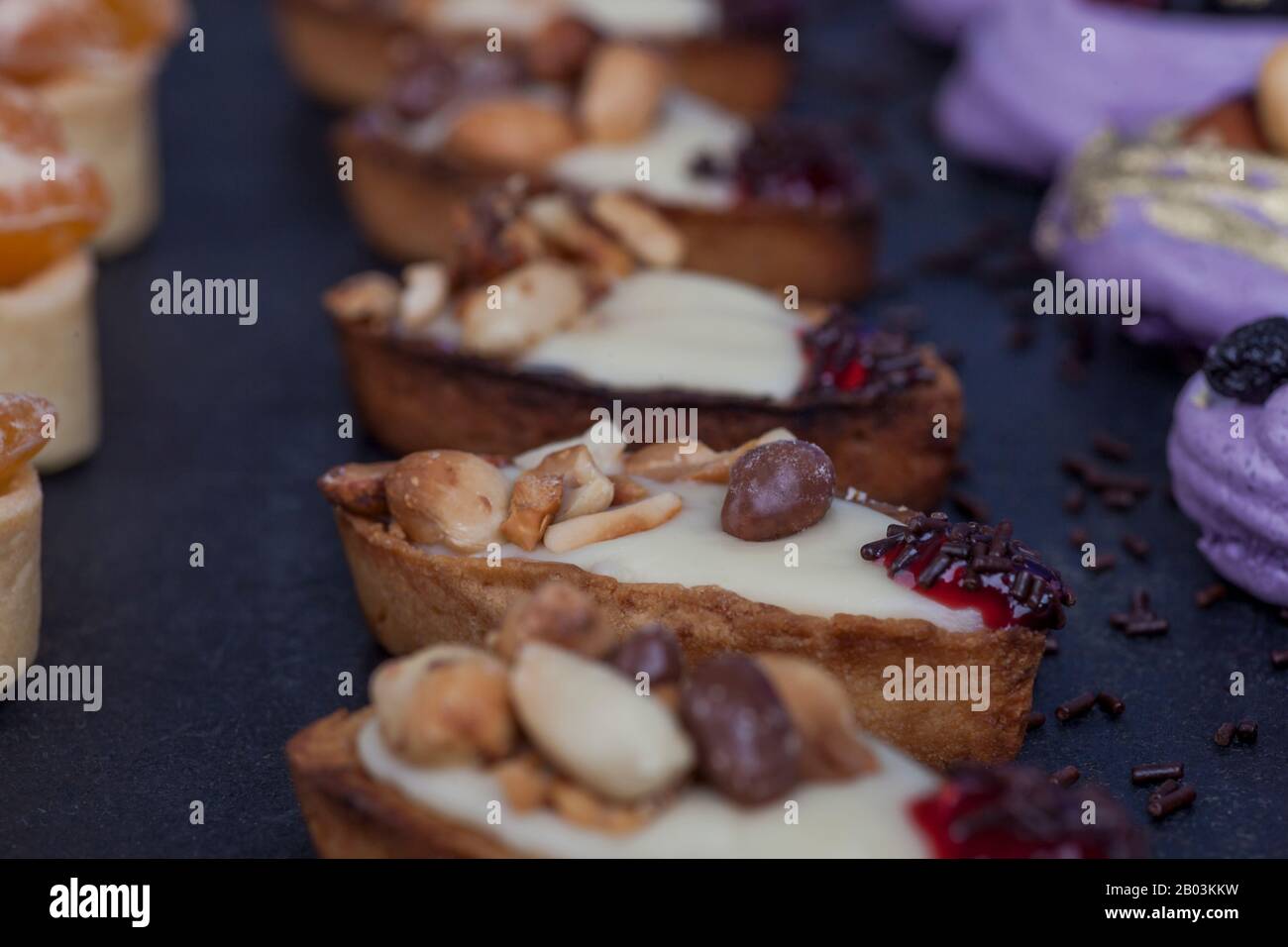 Different types of sweet baskets Stock Photo - Alamy
